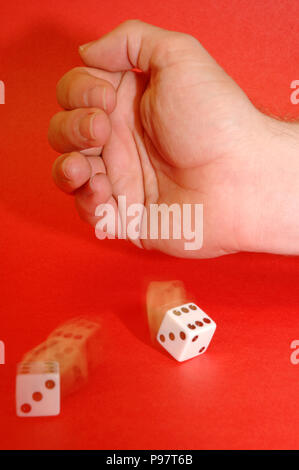 Rolling the Dice Stock Photo - Alamy