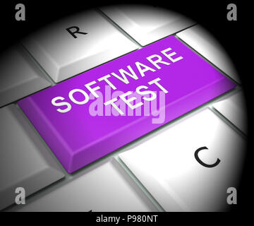Software Tester Code Debugging Analyst 3d Rendering Means Computer ...