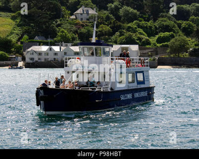 The "River Maid" Salcombe to Kingsbridge ferry in the Salcombe Estaury ...