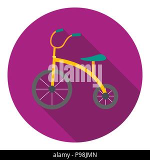 Small tricycle icon. Flat illustration of small tricycle vector icon ...