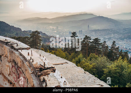 The ruins of Bistrik Tower, originally an Austro-Hungarian ...
