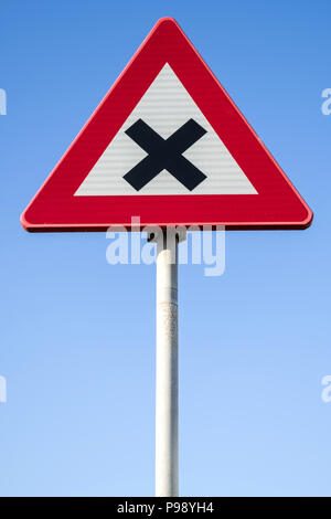 Dutch road sign: Road junction with priority over minor road from the ...