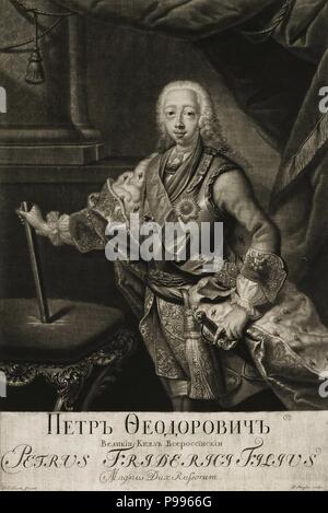 Portrait of the Tsar Peter III of Russia (1728-1762). Museum: PRIVATE ...