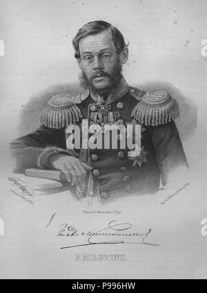 Portrait of Count Dmitry Alekseyevich Milyutin (1816-1912 Stock Photo ...