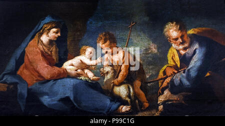 Virgin Mary by Nicolò Grassi - Nicola Grassi (1682 – 1748), Italian ...