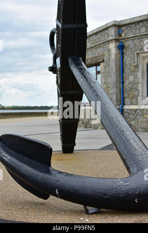 5 Ton Admiralty pattern Anchor from the HMS Conway displayed at ...