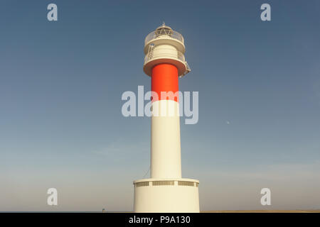 Close up of "Far del Fangar" lighthouse. Into Natural Park of Delta de ...