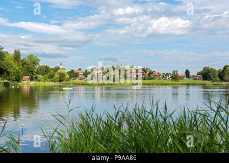 Bad Bayersoien with Soier See, Upper Bavaria, Germany Stock Photo - Alamy