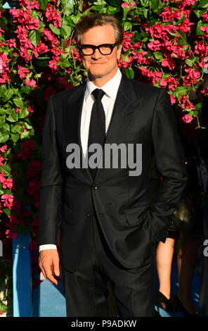 Colin Firth attending the premiere of "Mamma Mia" in Amsterdam ...