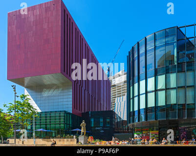 The 'Innside' hotel and the 'Home' arts centre buildings, Tony Wilson ...