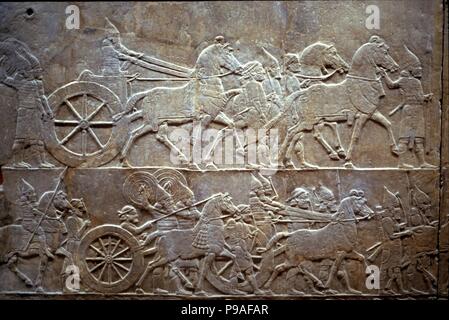Ashurbanipal at the Battle of Til-Tuba. Museum: State Hermitage, St ...