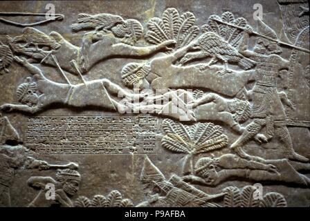 Ashurbanipal at the Battle of Til-Tuba. Museum: State Hermitage, St ...