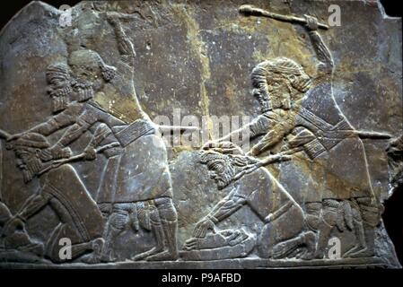 Ashurbanipal at the Battle of Til-Tuba. Museum: State Hermitage, St ...