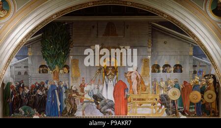 Carl Larsson painting, Midvinterblot (Midwinter Sacrifice), lower ...