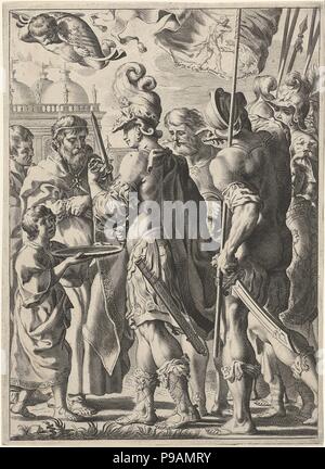 Alexander the Great, Cutting the ,Gordian Knot, painting by Giovanni ...