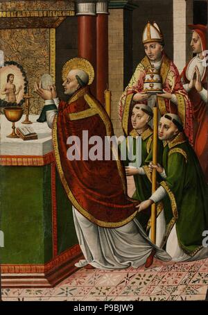 The Mass of Saint Gregory the Great. Museum: Museum am Dom Trier. Author: Master of the Saint ...