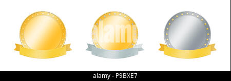 Yellow Award Ribbon Isolated Stock Photo - Alamy