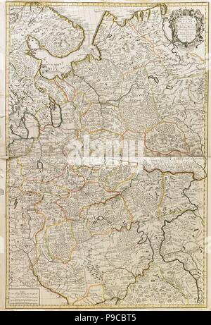 Map of Muscovy. Museum: PRIVATE COLLECTION Stock Photo - Alamy