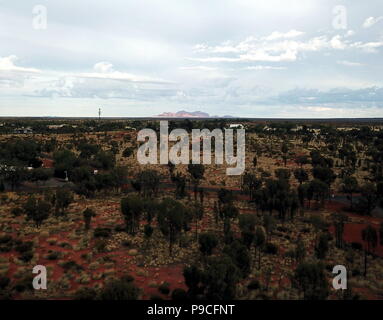 Yulara, Australia - Jun 11, 2018. Panoramic landscape of Uluru (Ayers ...