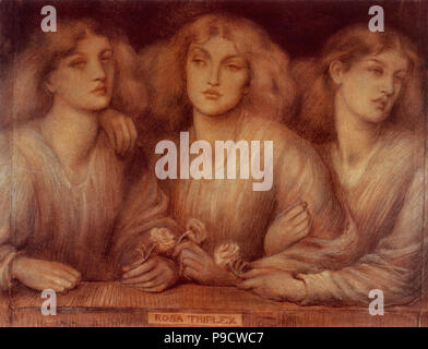 'Rosa Triplex' is a painting by Dante Gabriel Rossetti, featuring the ...