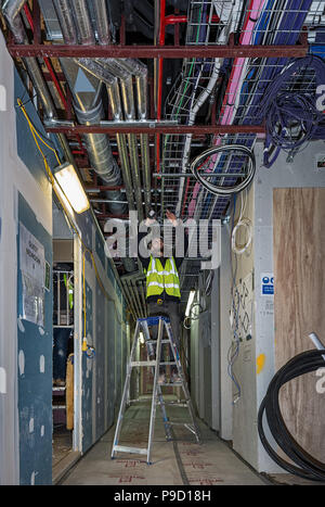 Construction Building, Interior Work, Workers under construction ...