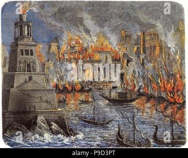 The Library of Alexandria. Museum: PRIVATE COLLECTION Stock Photo - Alamy