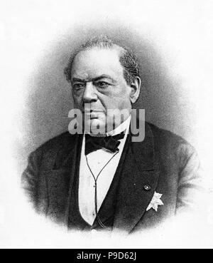 Moritz Hermann von Jacobi (1801-1874). 1867 illustration of the German ...