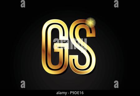 Design of alphabet letter combination gs g s silver grey metal metallic ...