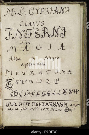 vintage magic incantations and artwork Stock Photo - Alamy