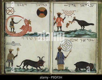 vintage magic incantations and artwork Stock Photo - Alamy