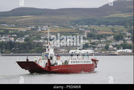 The Lough Foyle cross border ferry from Magilligan point in Northern ...