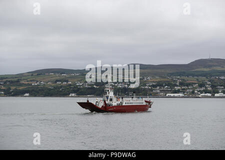 The Lough Foyle cross border ferry from Magilligan point in Northern ...
