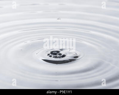 Water drop falling into water making a perfect droplet splash Stock Photo - Alamy