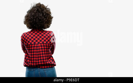 Beautiful arabian woman backside, rear view Stock Photo - Alamy