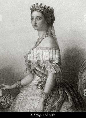 Empress Eugenie, a Spanish countess and wife of Napoleon III. In 1852 ...