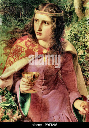 Anthony Frederick Sandys - Queen Eleanor Stock Photo - Alamy