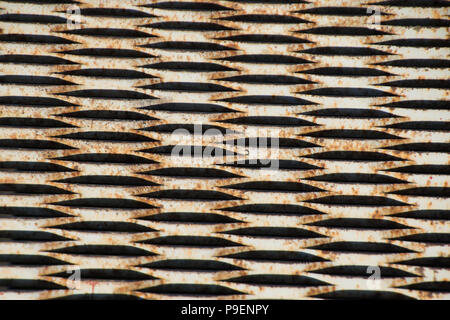 Industrial metal walkway rusty steel catwalk grille geometric wallpaper ...