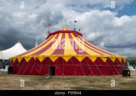 The Big Top circus at Butlins Holiday camp at Minehead Somerset Stock ...