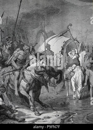 EUROPE BARBARIAN INVASIONS/Migration.Huns Goths Vandals Saxons Lombards ...