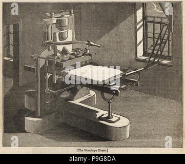 Stanhope Press, First Iron Printing Press, 1806 Stock Photo - Alamy