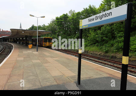 507002 Metro train at New Brighton station, Wallasey town, Wirral ...