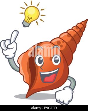 Have an idea exotic shell mascot cartoon Stock Vector Image & Art - Alamy