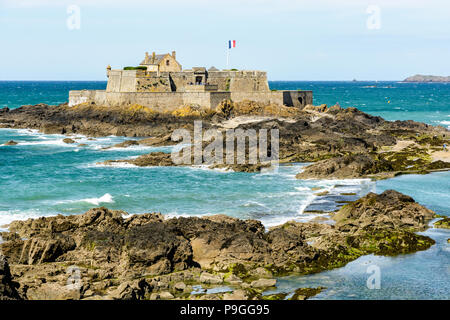 National fort built by Vauban in 1689, St. Malo, Brittany, France ...
