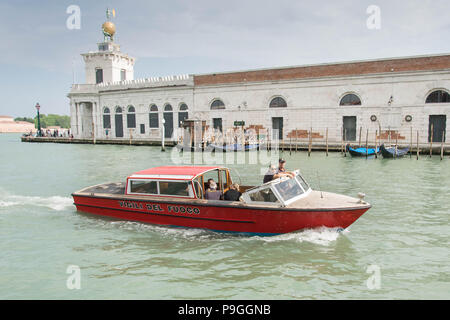 Europe, Italy, Veneto, Venice. Fire station (Vigili del Fuoco) in ...