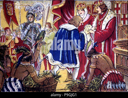 Columbus received by the Catholic Monarchs in Barcelona (April 1493 ...