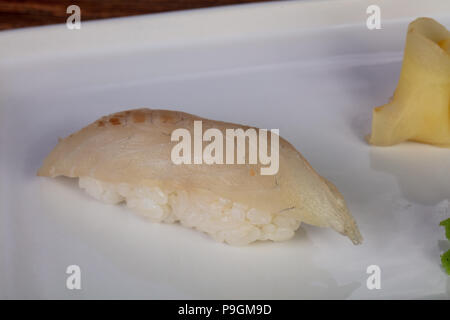 Cold Sushi with raw dorada Stock Photo - Alamy