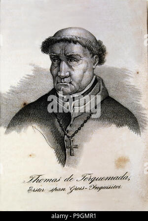 The Inquisitor-General, Tomás de Torquemada (1420-1492), appealed to ...