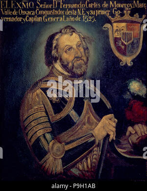 Hernan Cortes (1485-1547). Spanish conquistador of the Aztec empire ...