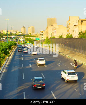Roads and car traffic in Tehran, capital of Iran Stock Photo - Alamy