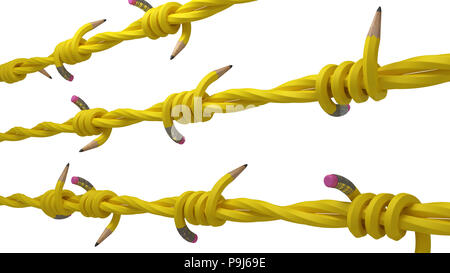 Pencils on Newspaper Stock Photo - Alamy